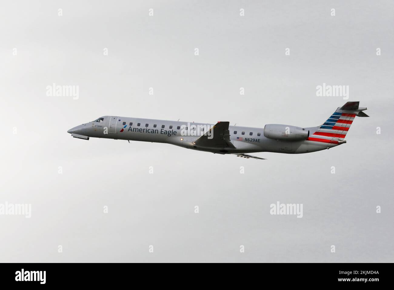 Passenger plane during take off, Montreal, Province of Quebec, Canada ...