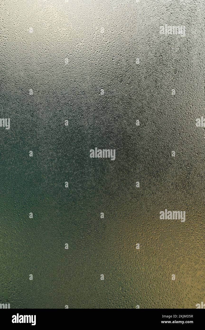 Condensation on the window from a sudden change in temperature outside ...