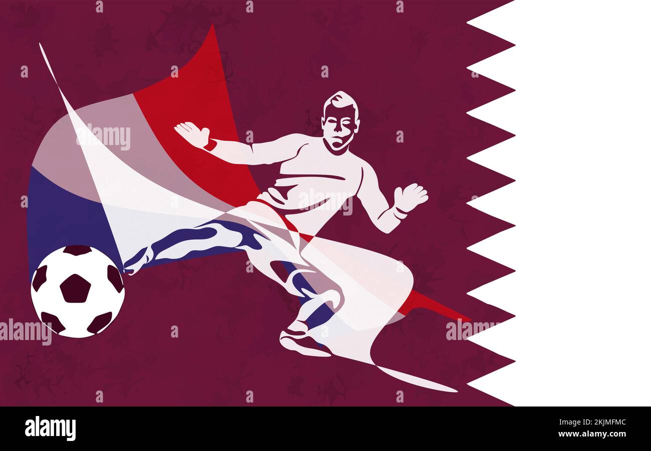 Football Player shooting a ball silhouette vector illustration Stock ...