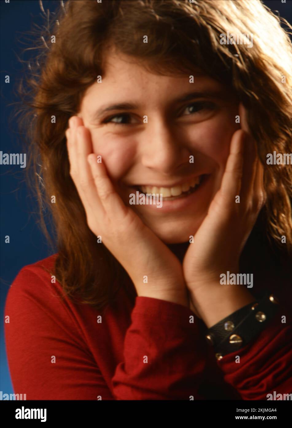 An 11-year-old girl stands as a model, Germany, Europe Stock Photo - Alamy