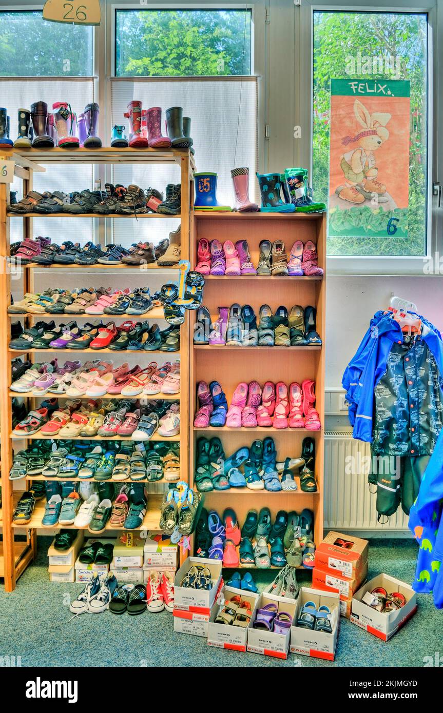Children's shoes, children's clothing, shop, retail, shoe trade ...