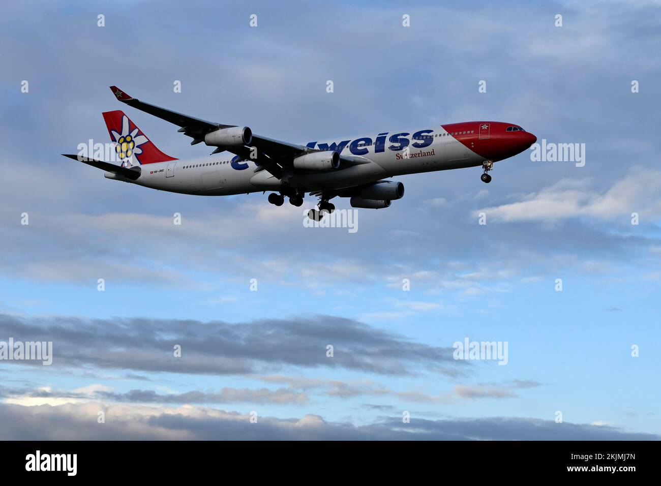 Aircraft Edelweiss Air, Airbus A340-300, HB-JMD Stock Photo - Alamy Aircraft Edelweiss Air, Airbus A340-300, HB-JMD Stock Photo - Alamy