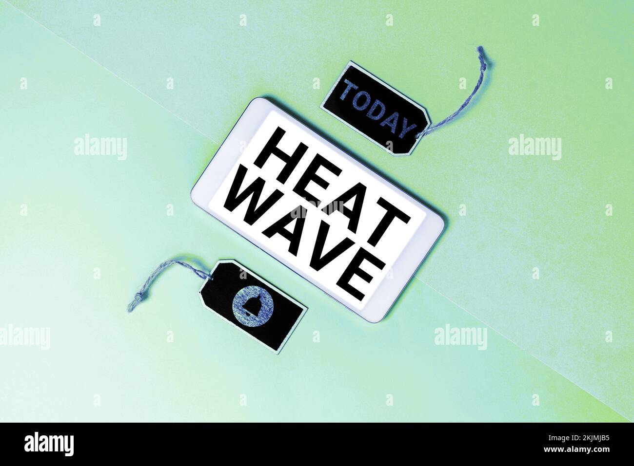 Handwriting text Heat Wave. Internet Concept a prolonged period of ...