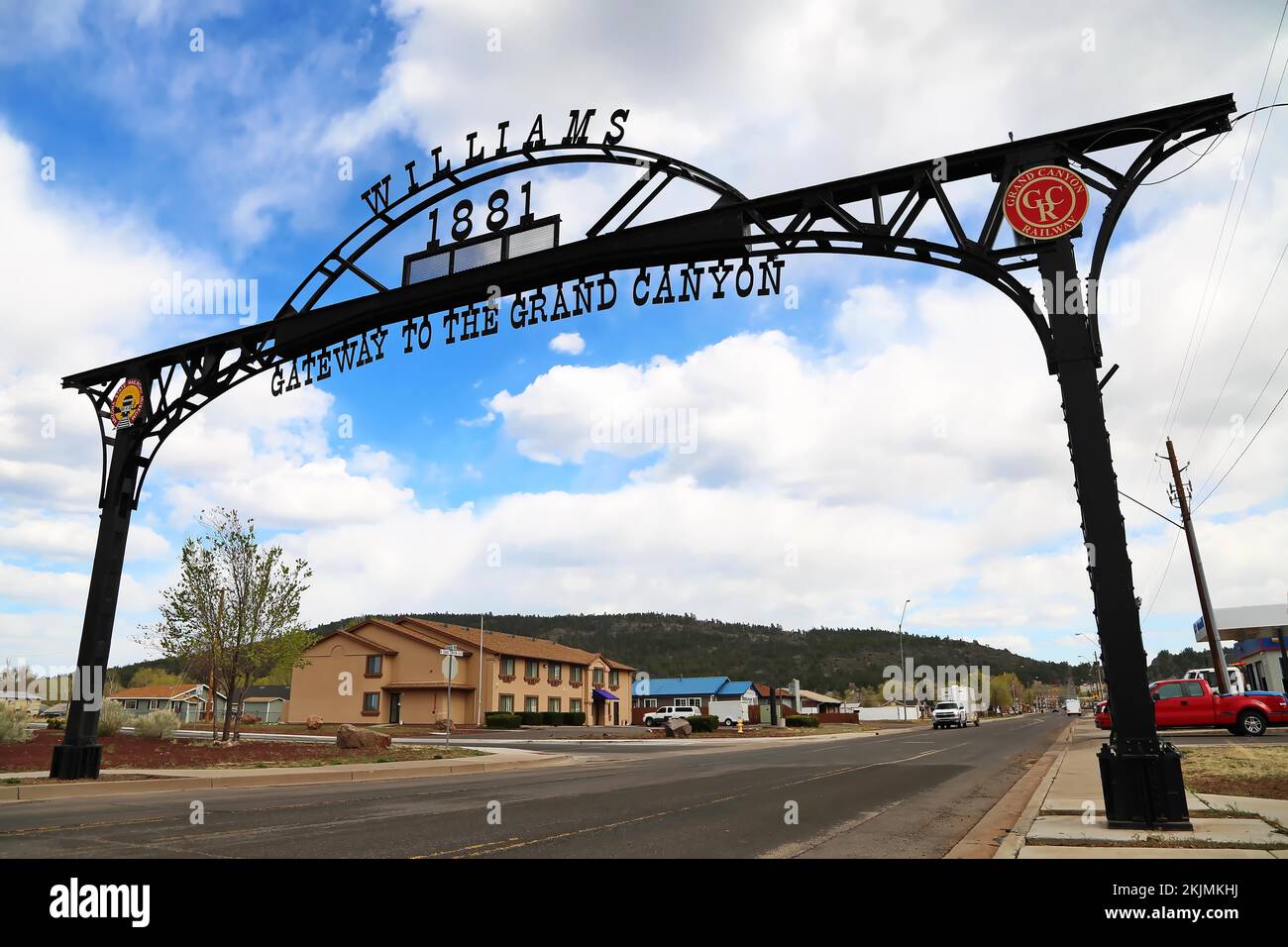 The gateway to Grand Canyon at Williams on Route 66. Williams, Arizona ...