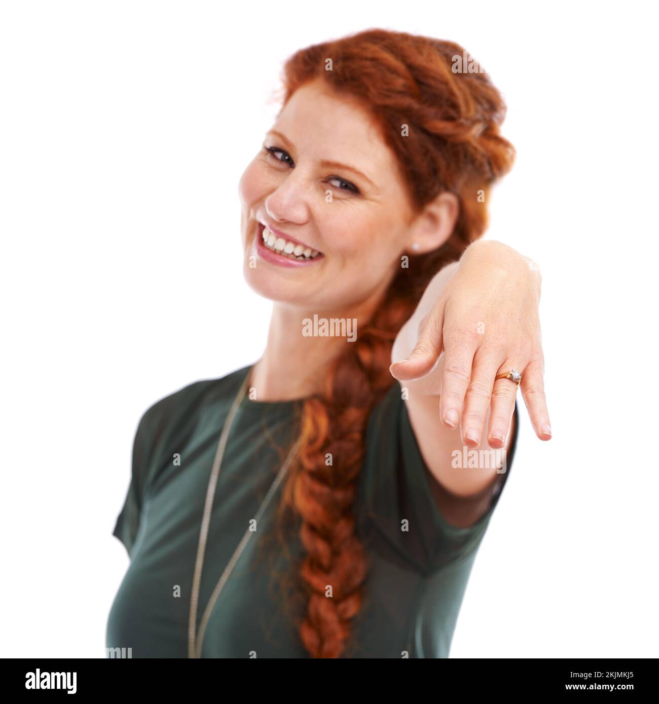 Woman engagement ring showing off hi-res stock photography and images ...