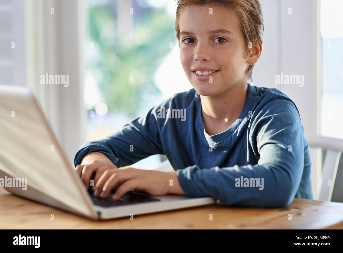 Portrait smiling boy at school hi-res stock photography and images - Alamy