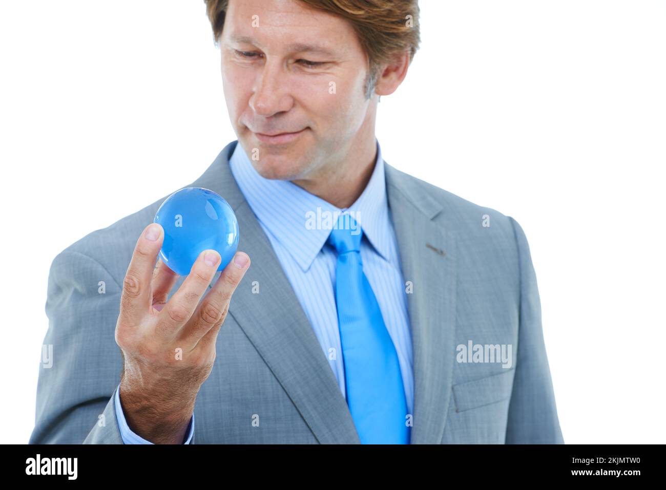 Back to business. Studio shot of a businessman isolated on white Stock ...