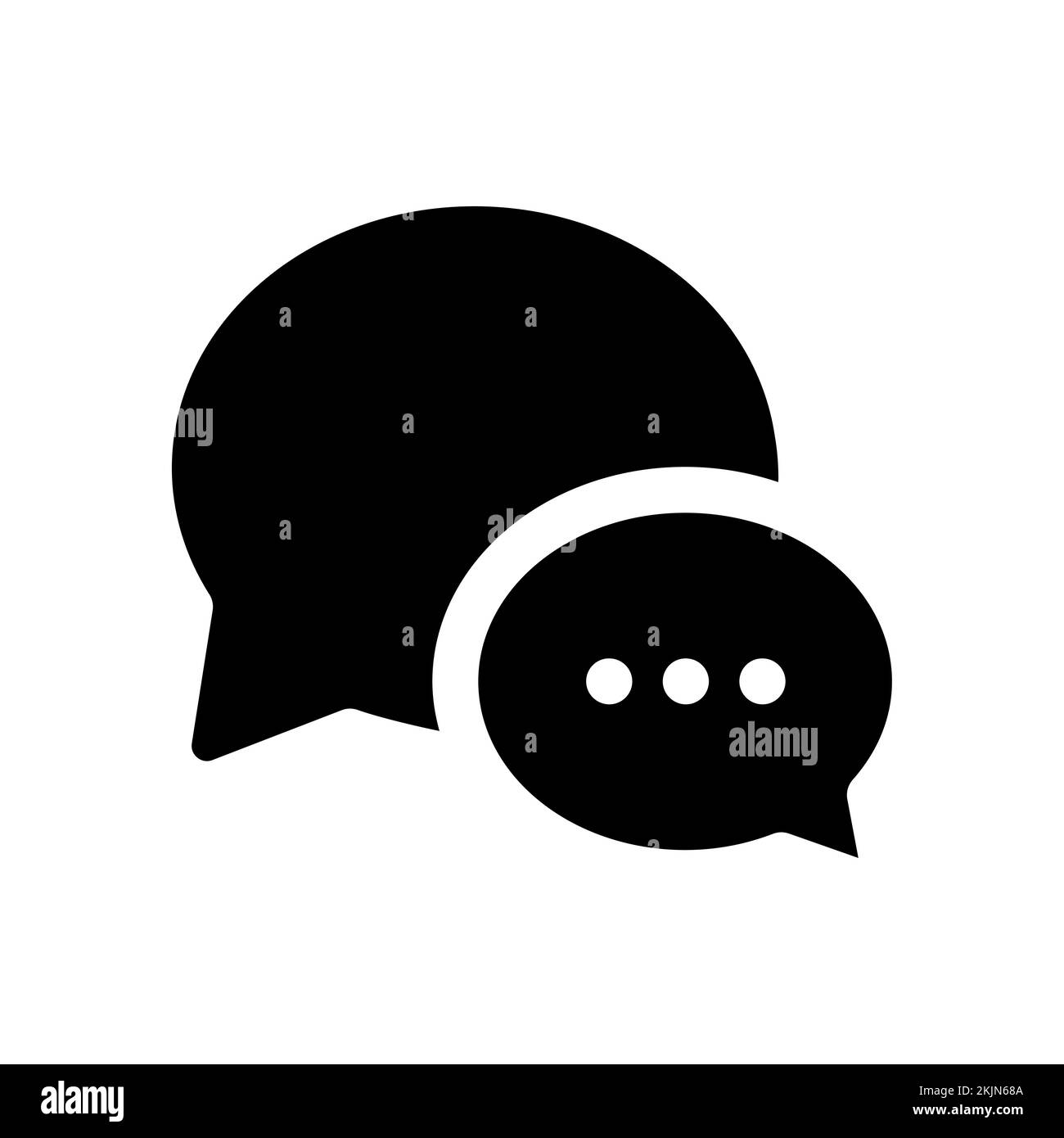 Communication black glyph ui icon Stock Vector Image & Art - Alamy