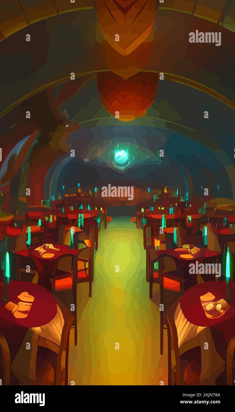 Cave restaurant Stock Vector Images - Alamy