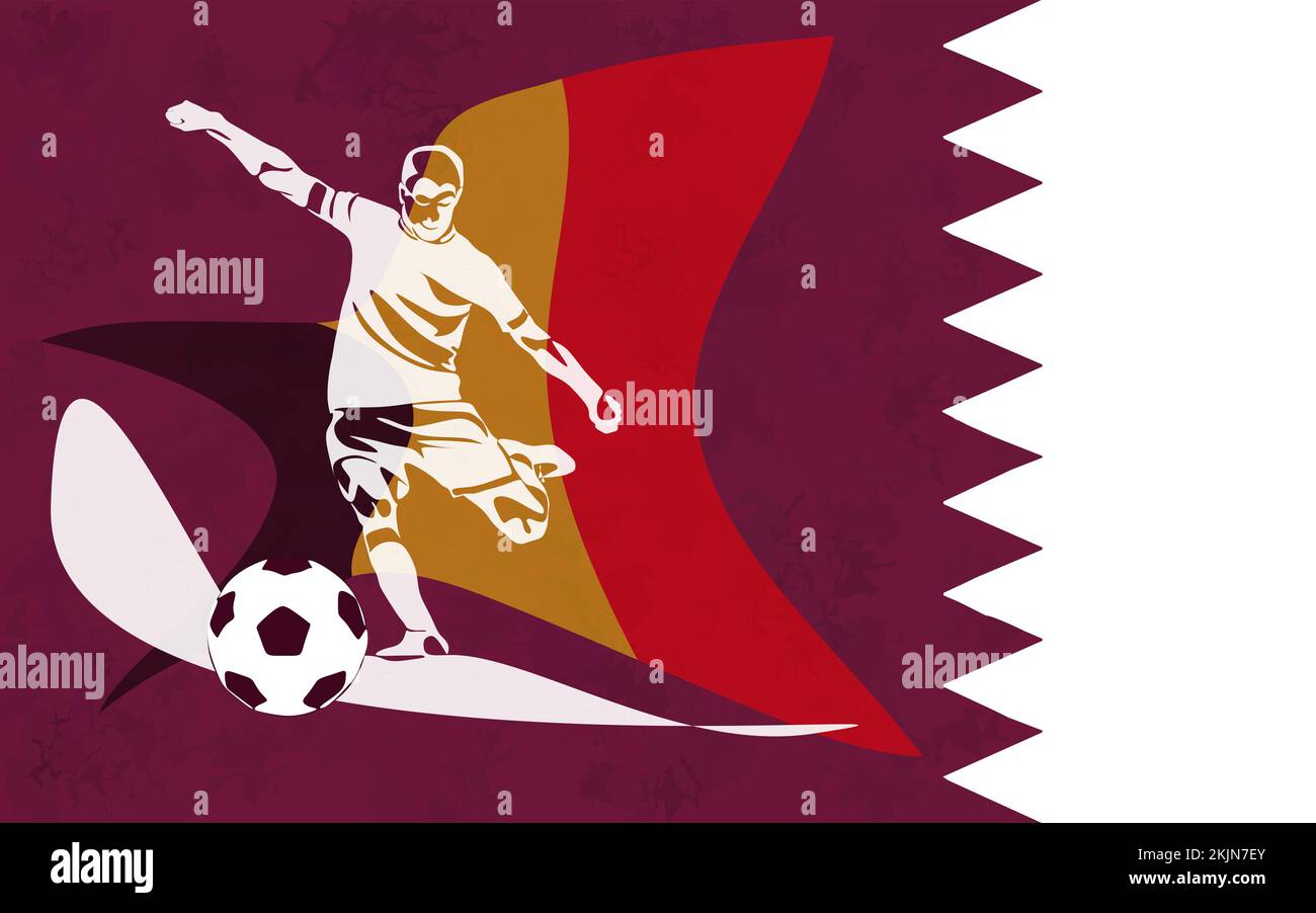 Football Player shooting a ball silhouette vector illustration Stock ...
