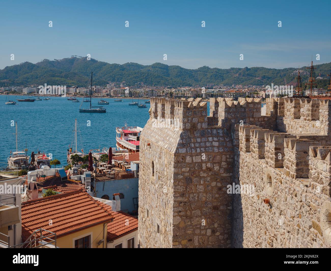 MARMARIS, TURKEY - october 23 2022: Marmaris Castle interior view in ...