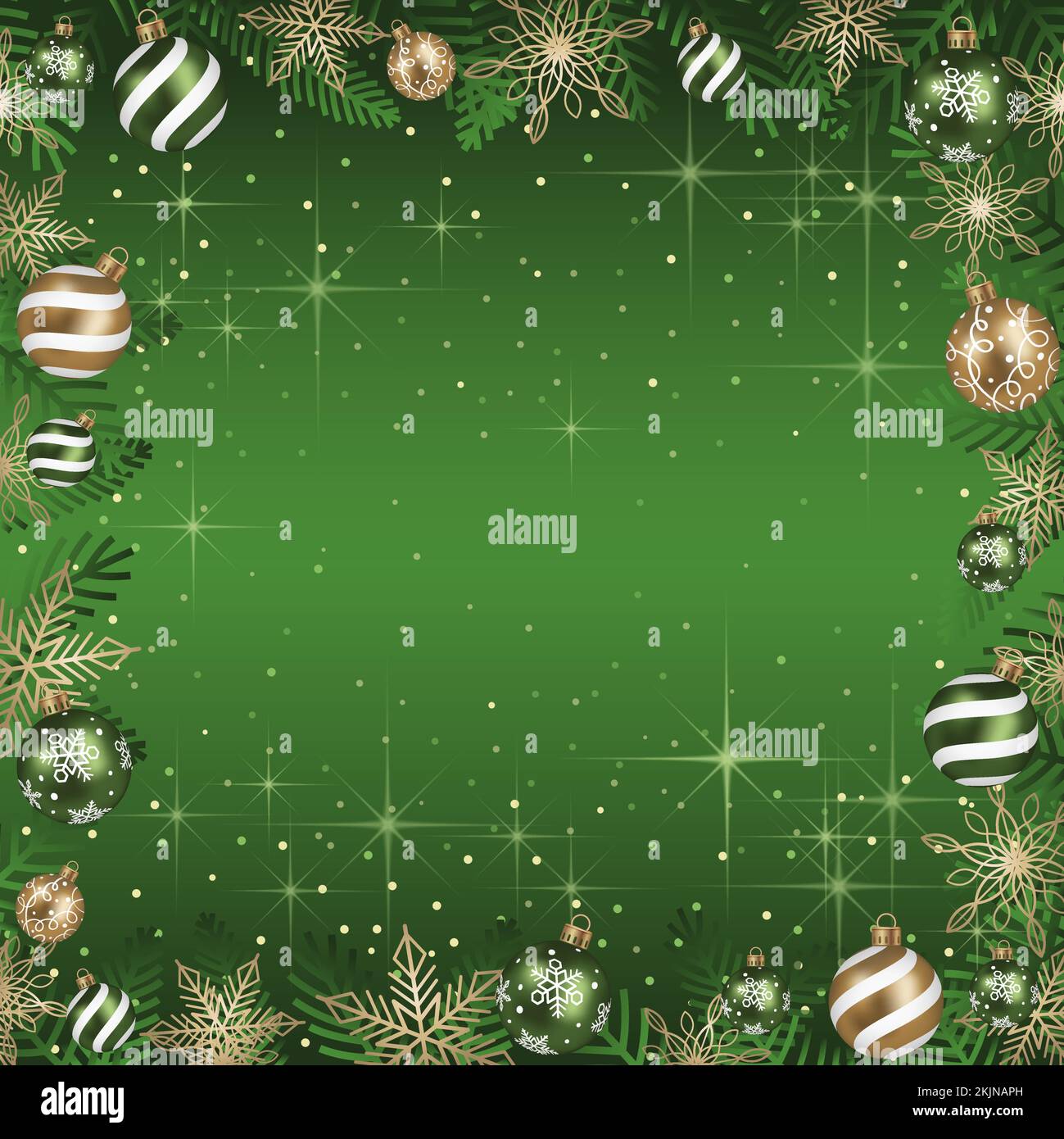 Winter night on square Stock Vector Images - Alamy