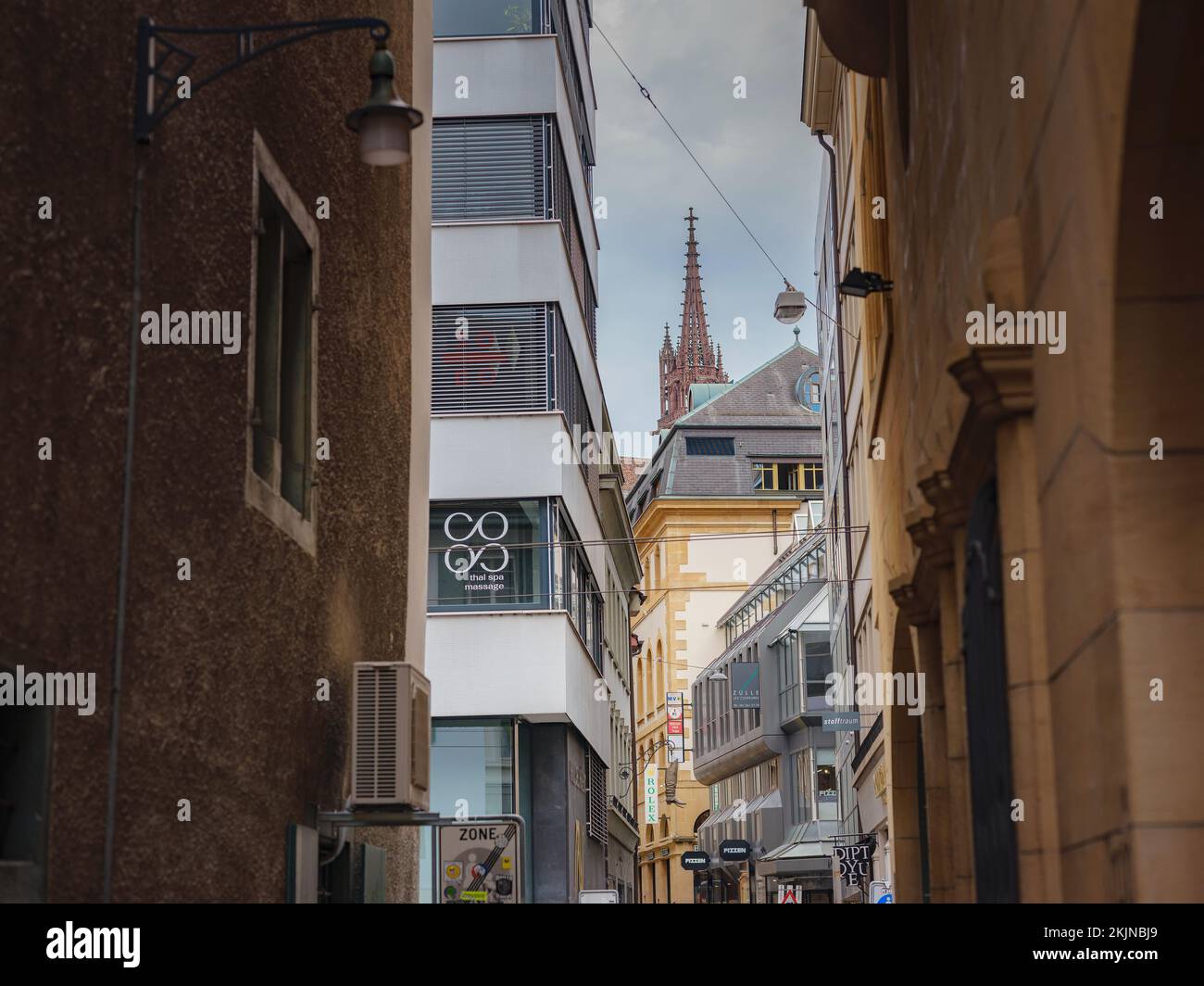 BASEL, SWITZERLAND, JULY 7, 2022: historical Buildings in the city ...