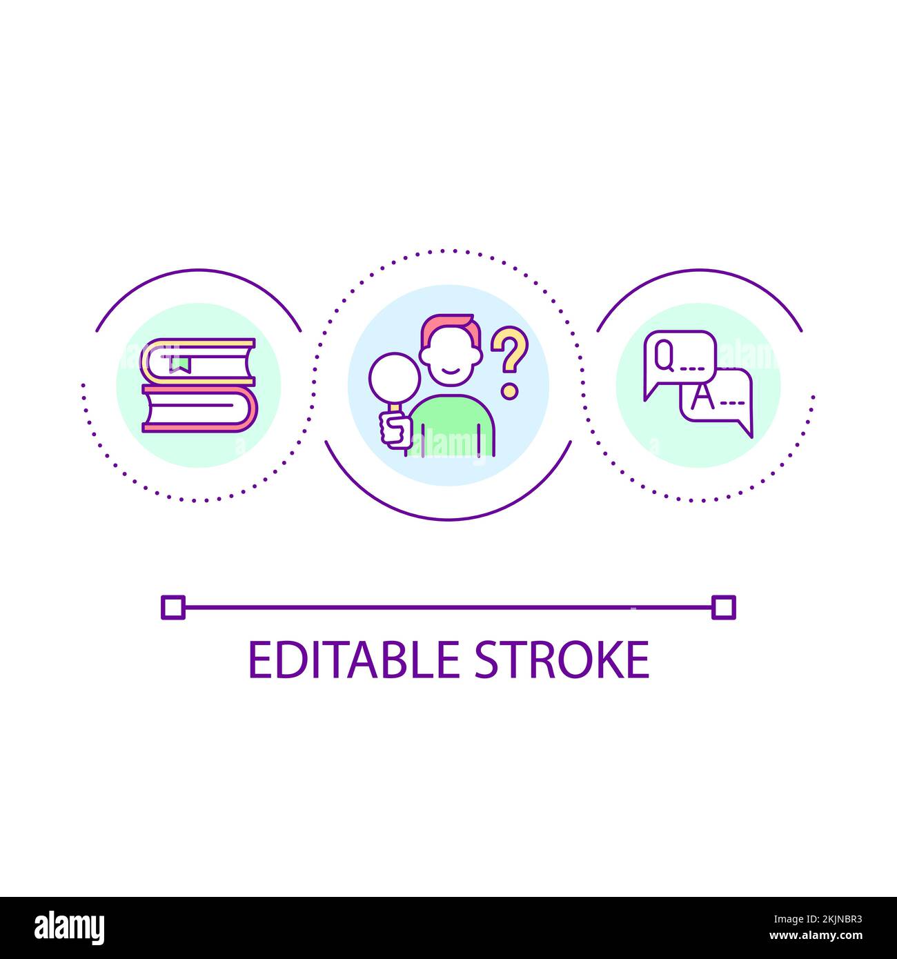 Education process loop concept hi-res stock photography and images - Alamy