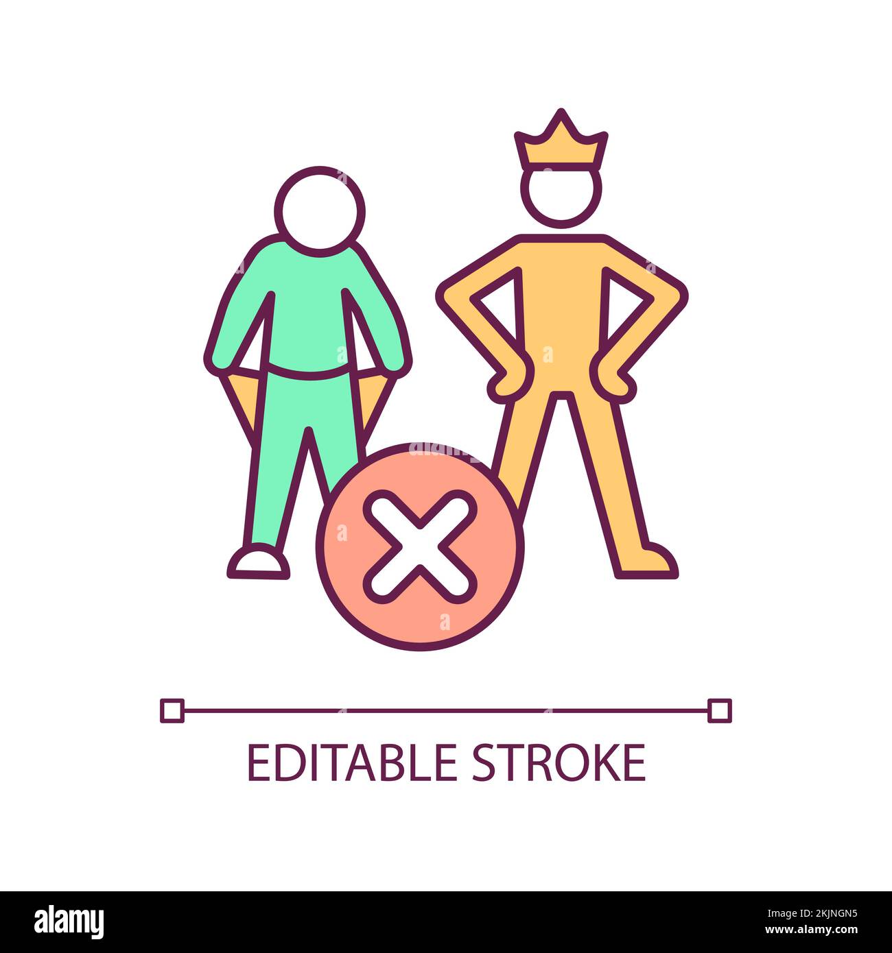 Stop wealth gap RGB color icon Stock Vector Image & Art - Alamy