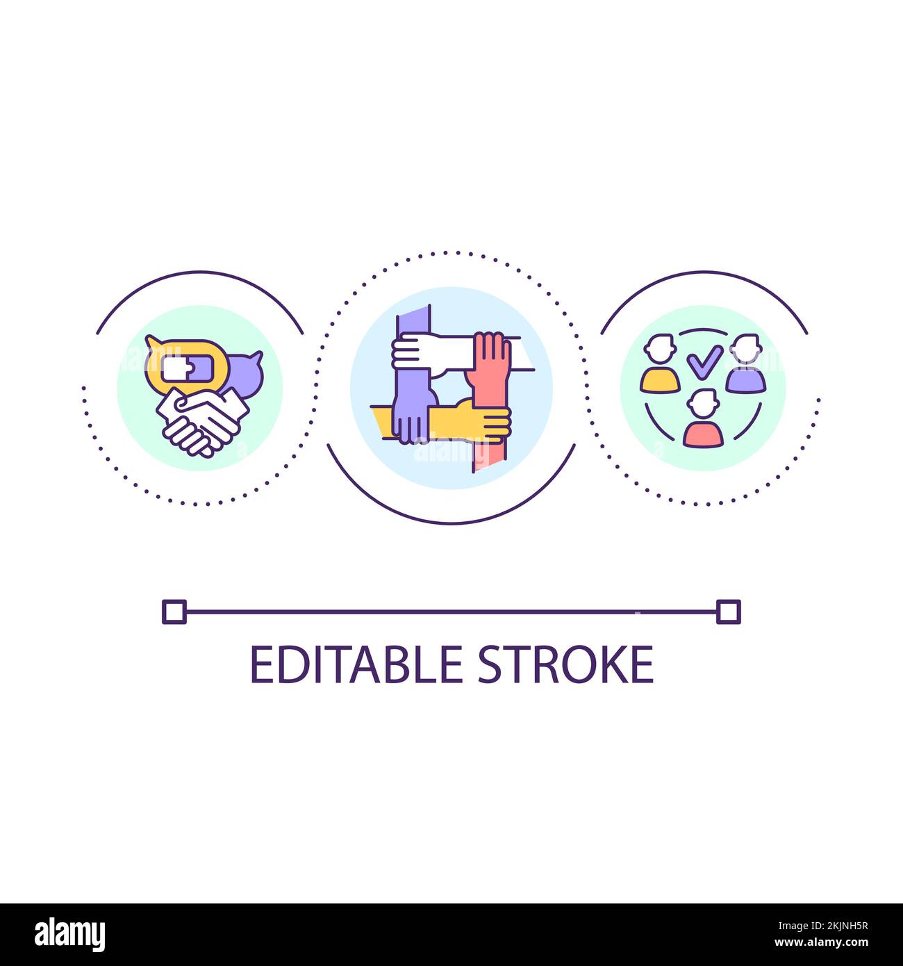 Effective cooperation Stock Vector Images - Alamy