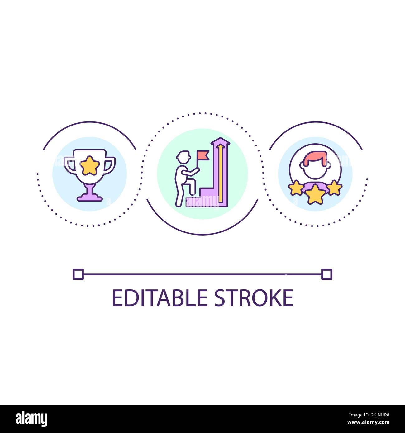 Win competition loop concept icon Stock Vector Image & Art - Alamy