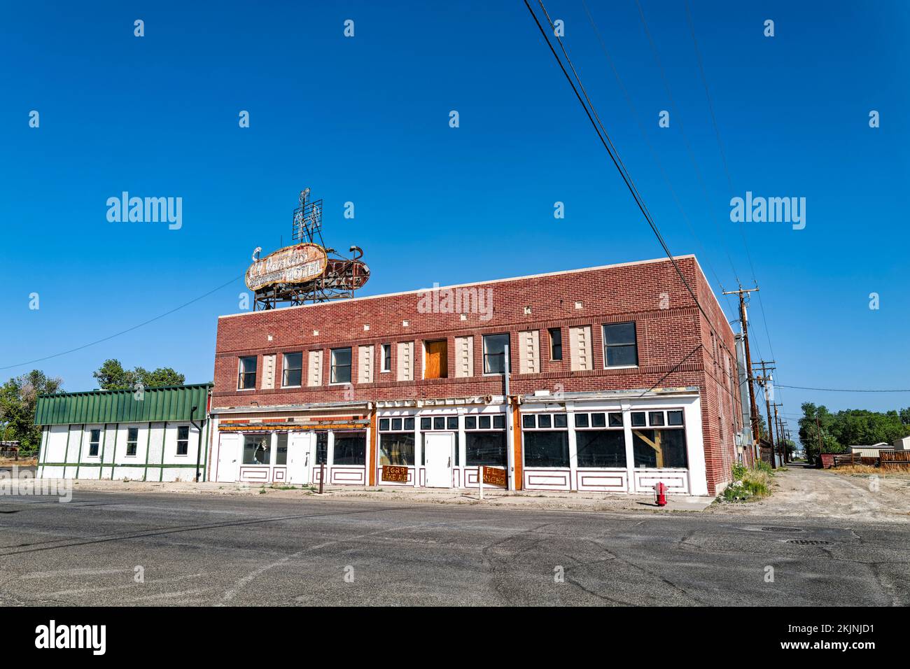 The abandoned El Rancho Hotel in Wells, Nevada, USA Stock Photo - Alamy