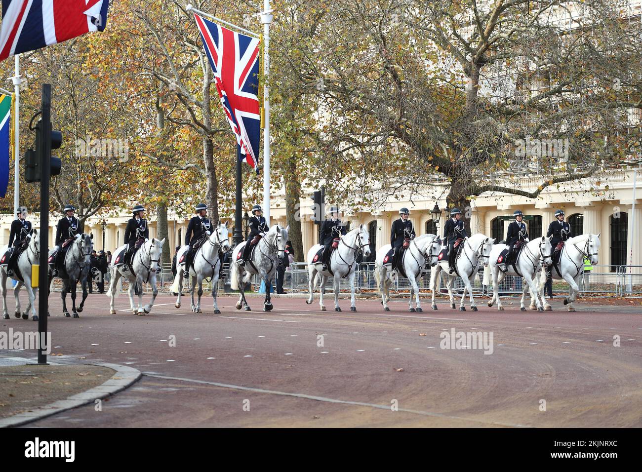 London, UK. 22nd November 2022. Pageant on The Mall for the State Visit ...