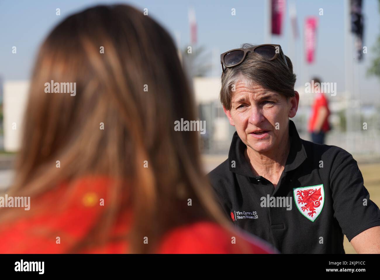 Former Wales team captain Laura McAllister, who is an ambassador for ...
