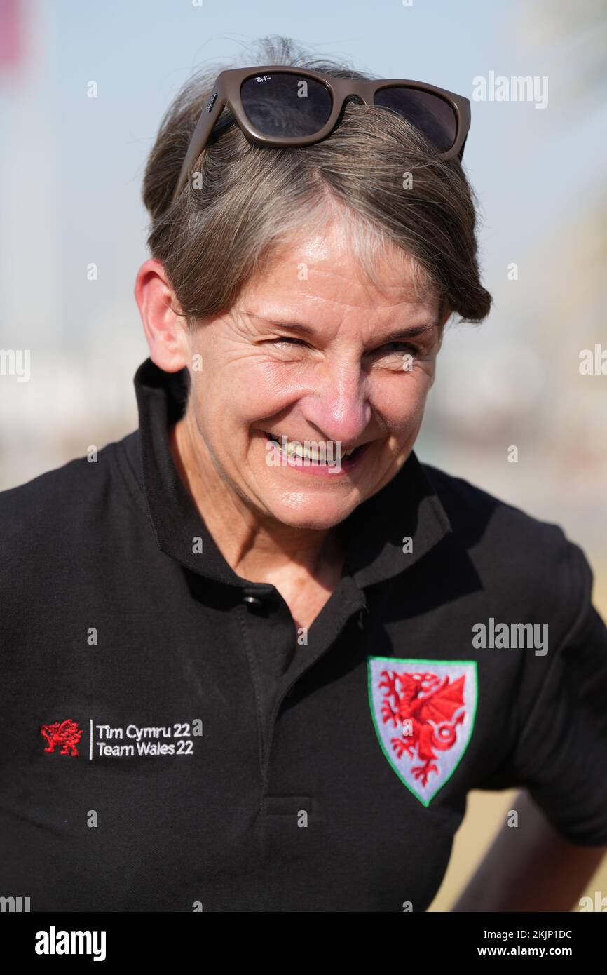 Former Wales team captain Laura McAllister, who is an ambassador for ...