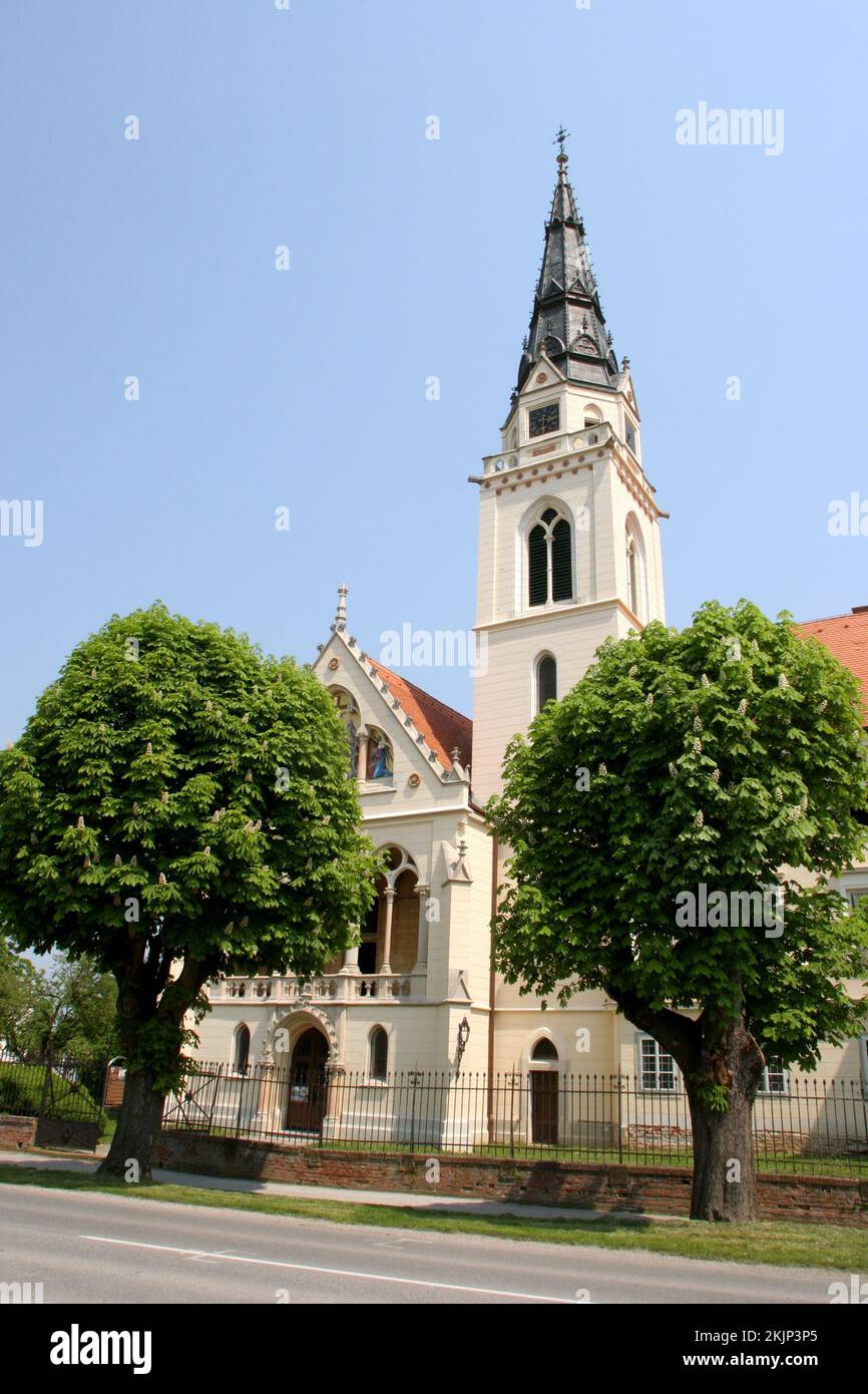 Greek Catholic Cathedral of the Holy Trinity in Krizevci, Croatia Stock ...