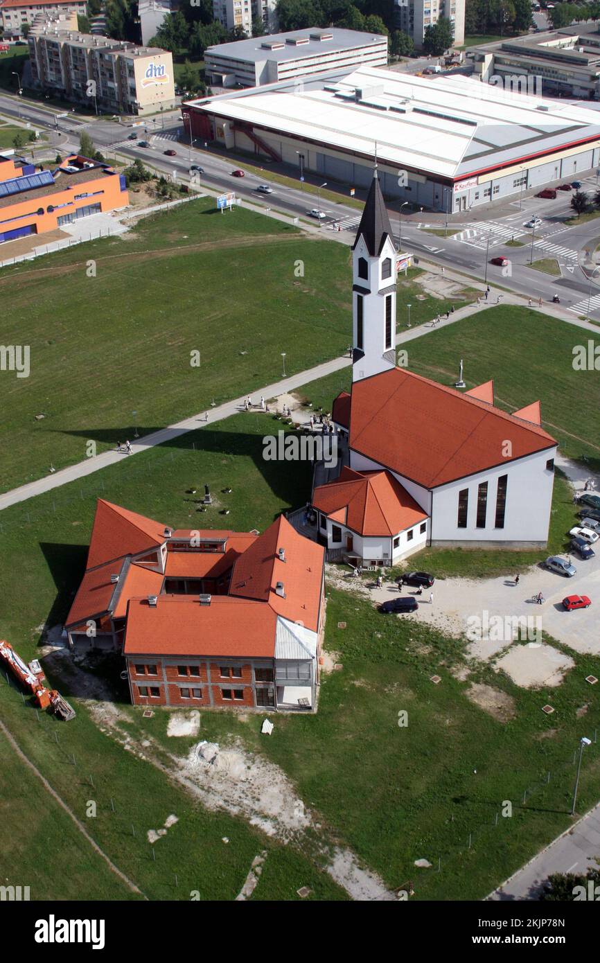 Parish Church of the Sacred Heart of Jesus in Karlovac, Croatia Stock ...
