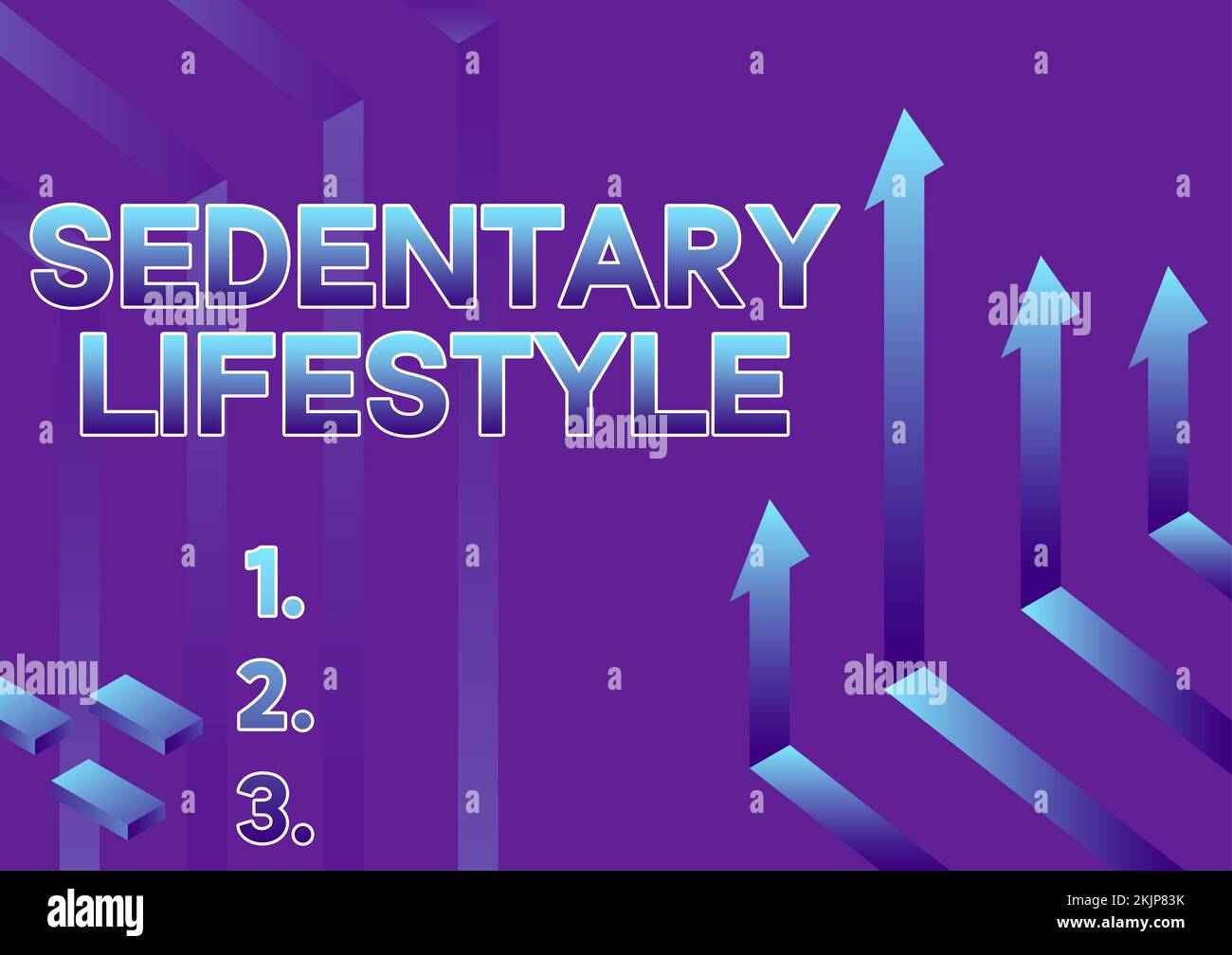 Sign displaying Sedentary Lifestyle. Business overview ways and means ...
