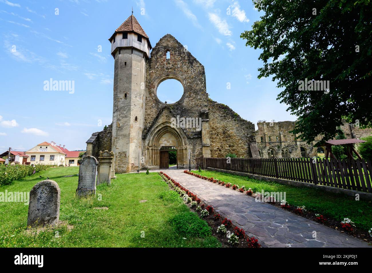 The ruins of the Carta Cistercian (Benedictine) monastery (Manastirea ...
