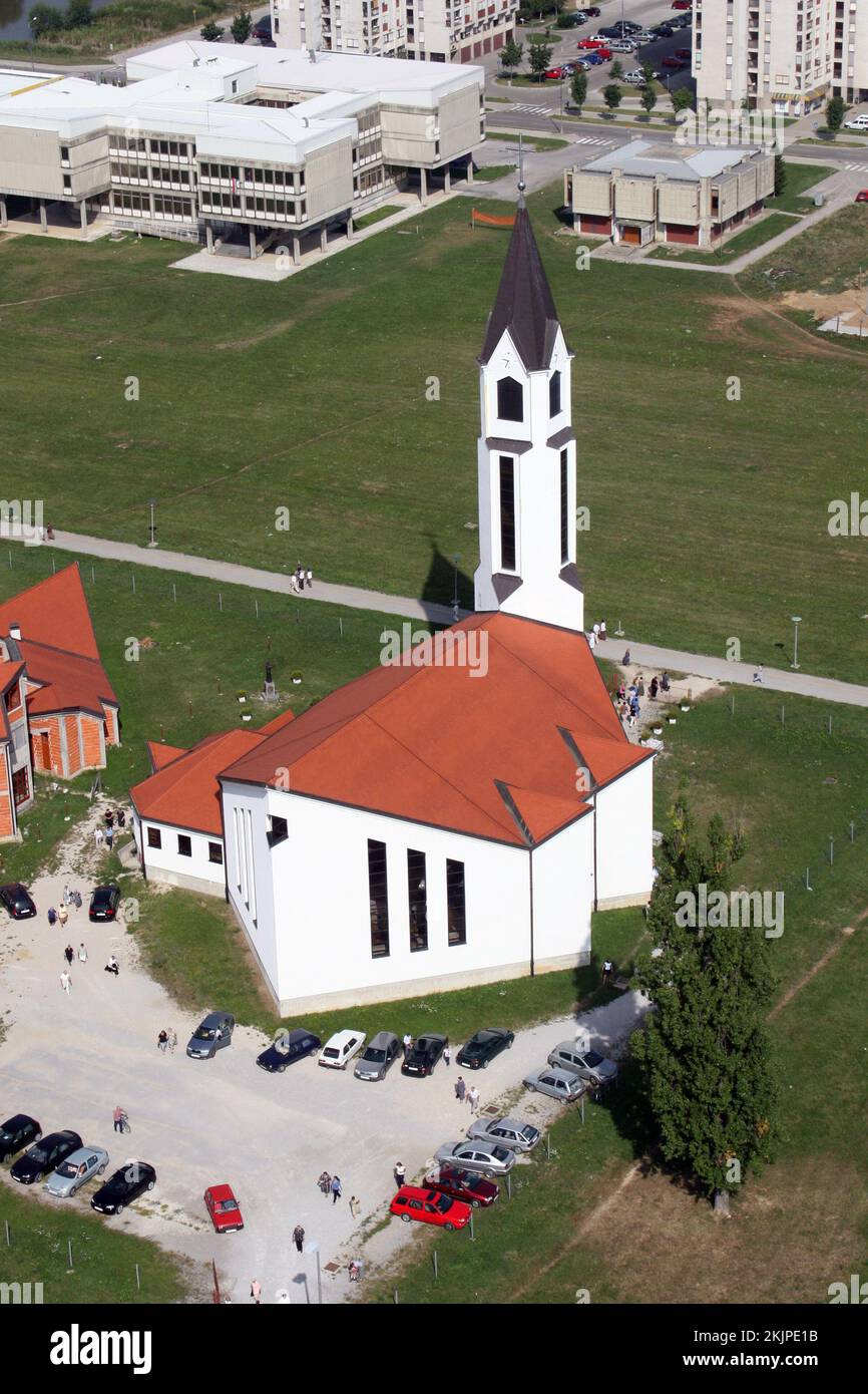 Parish Church of the Sacred Heart of Jesus in Karlovac, Croatia Stock ...