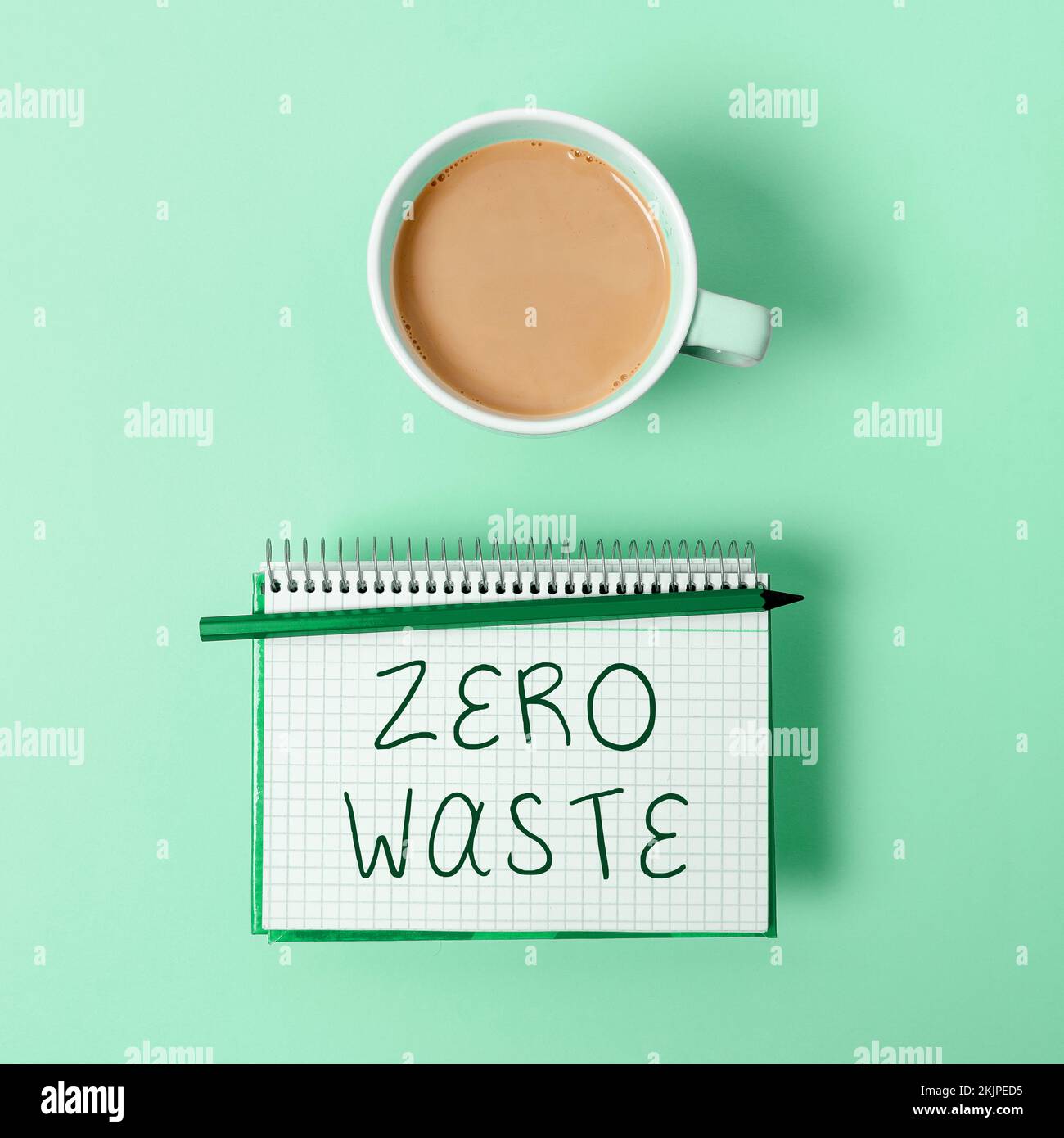 Handwriting text Zero Waste. Concept meaning industrial responsibility includes composting ...