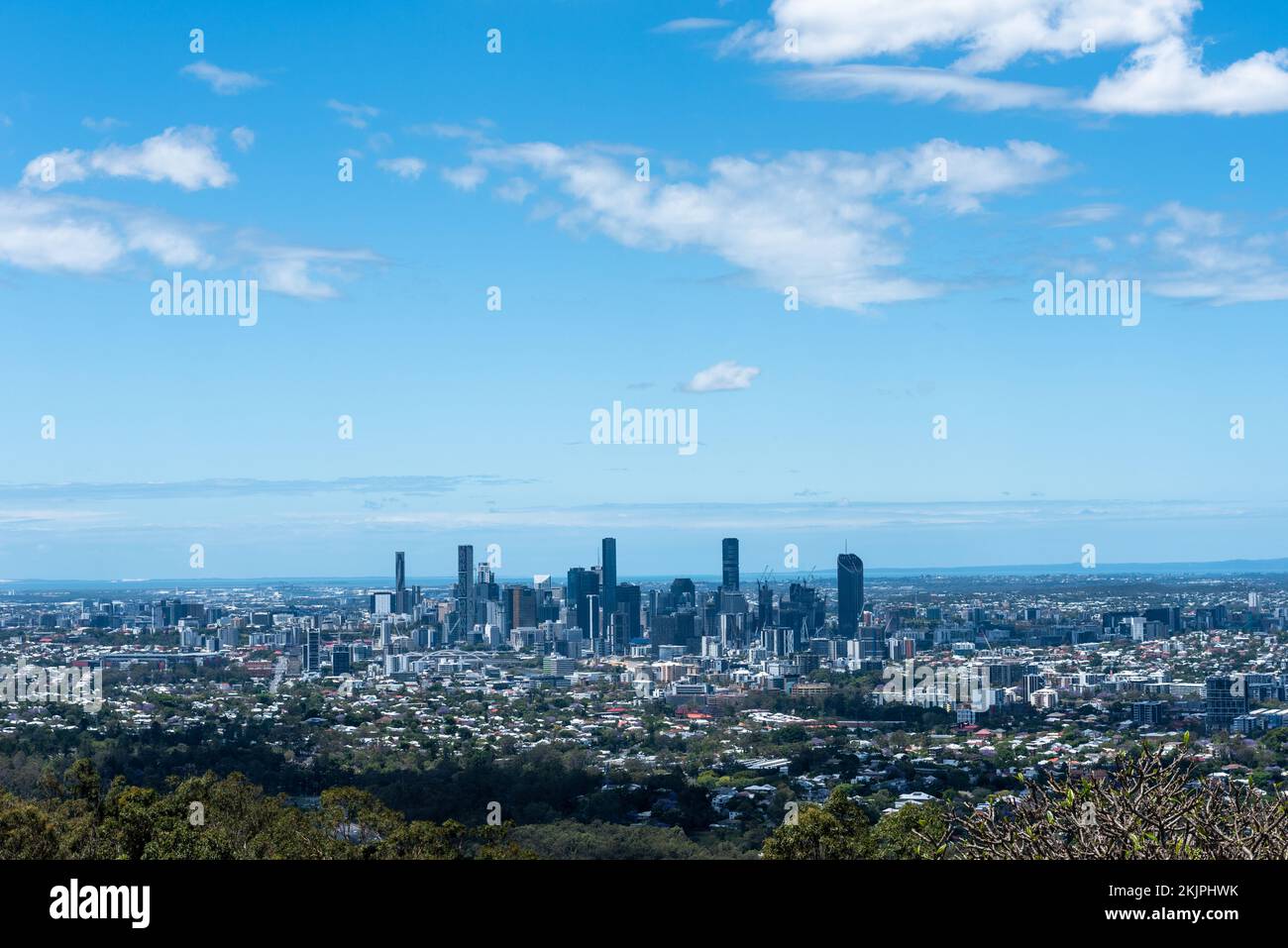 Brisbane from Mt Coot-tha Stock Photo - Alamy
