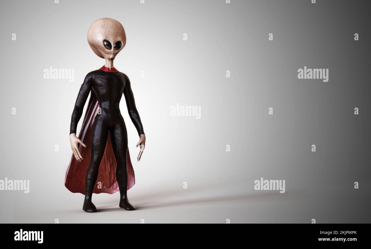 Gray Alien ET extraterrestrial. Extremely detailed and realistic high ...