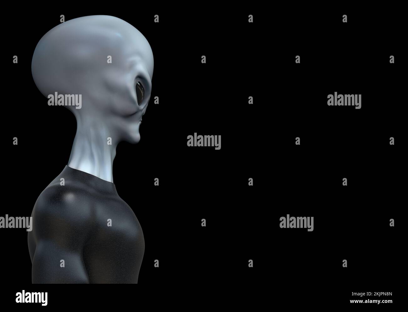 Gray Alien ET extraterrestrial. Extremely detailed and realistic high ...