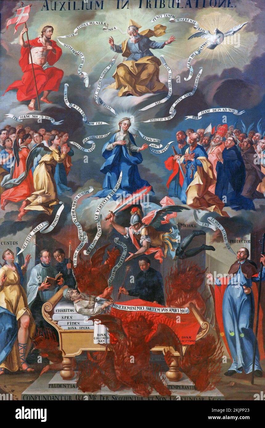 Mary Helper and Mediator, fresco in the parish church of Our Lady of ...