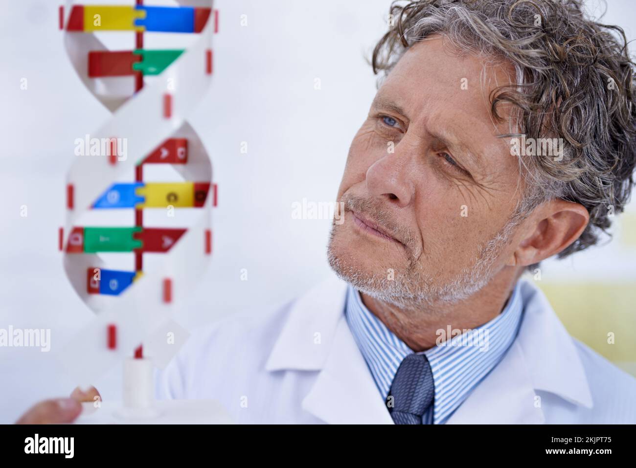 Fascinated by life science. A cropped shot of a thoughtful mature ...