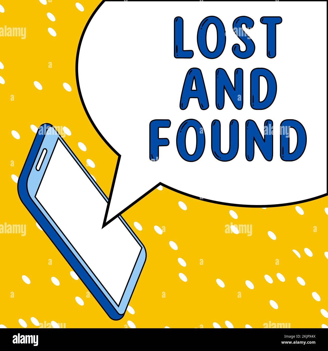 Conceptual caption Lost And Found. Word for Place where you can find ...