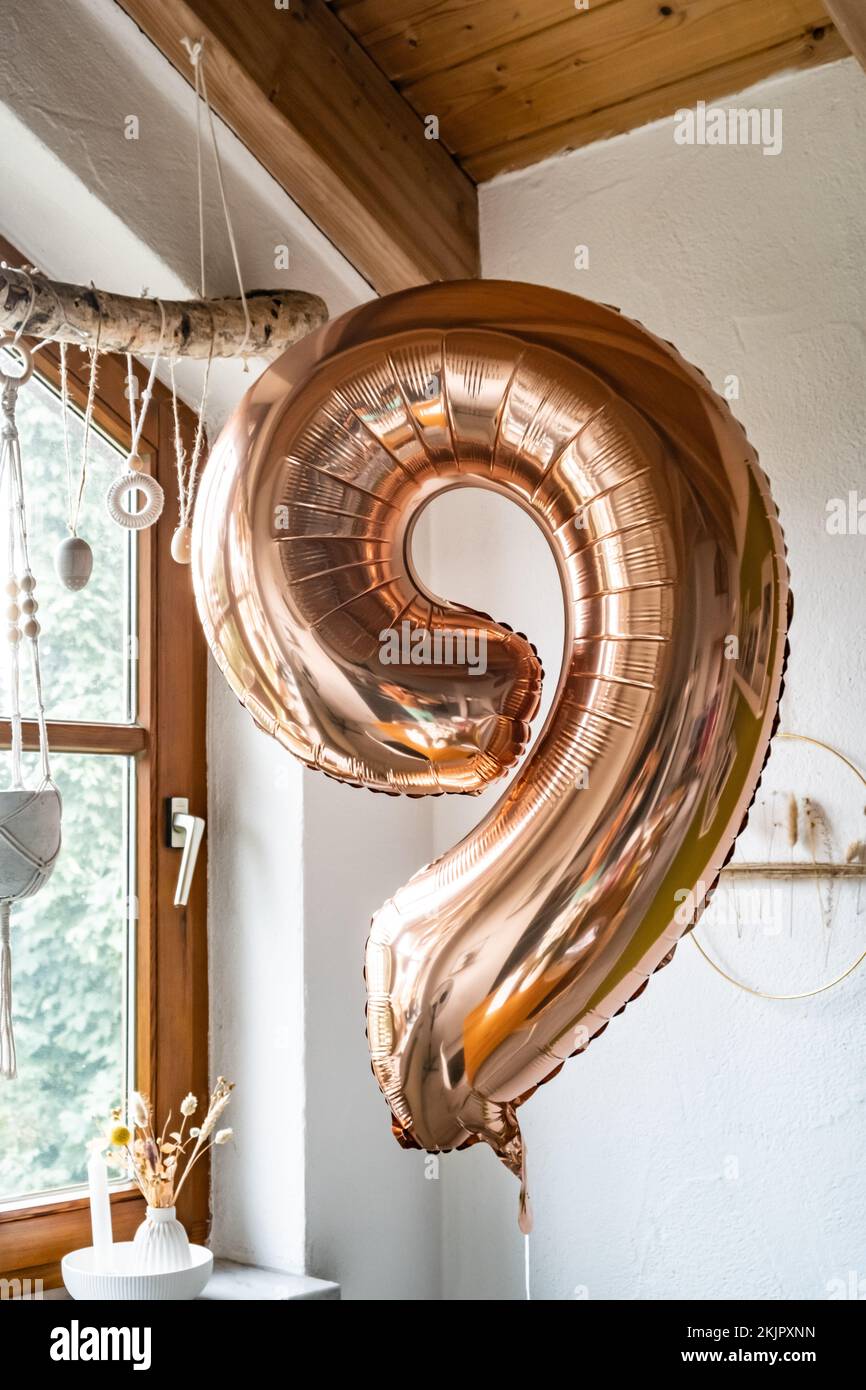 Number 9 balloon hi-res stock photography and images - Alamy