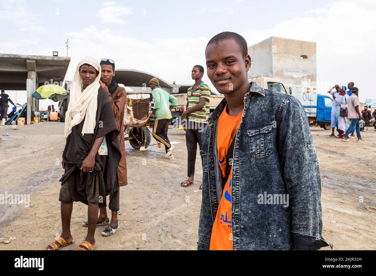 Mauritania, Nouakchott, fish market Stock Photo - Alamy