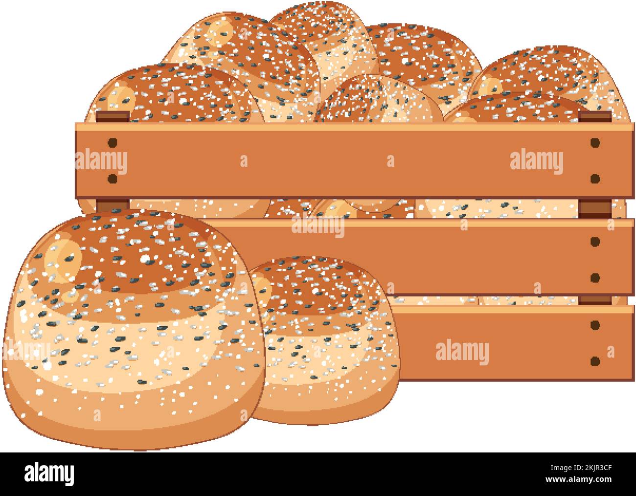 Bread rolls drawing Stock Vector Images - Alamy