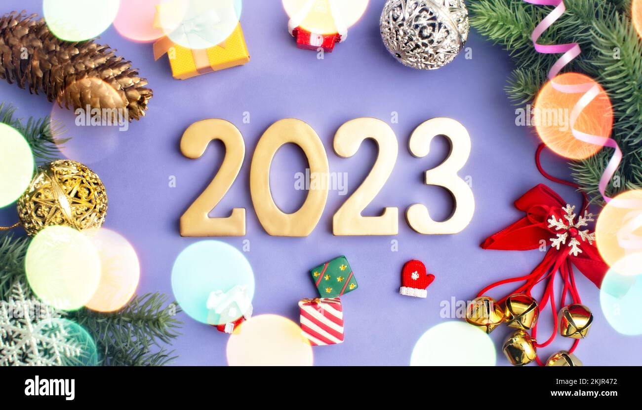 New year holiday attributes hi-res stock photography and images - Alamy