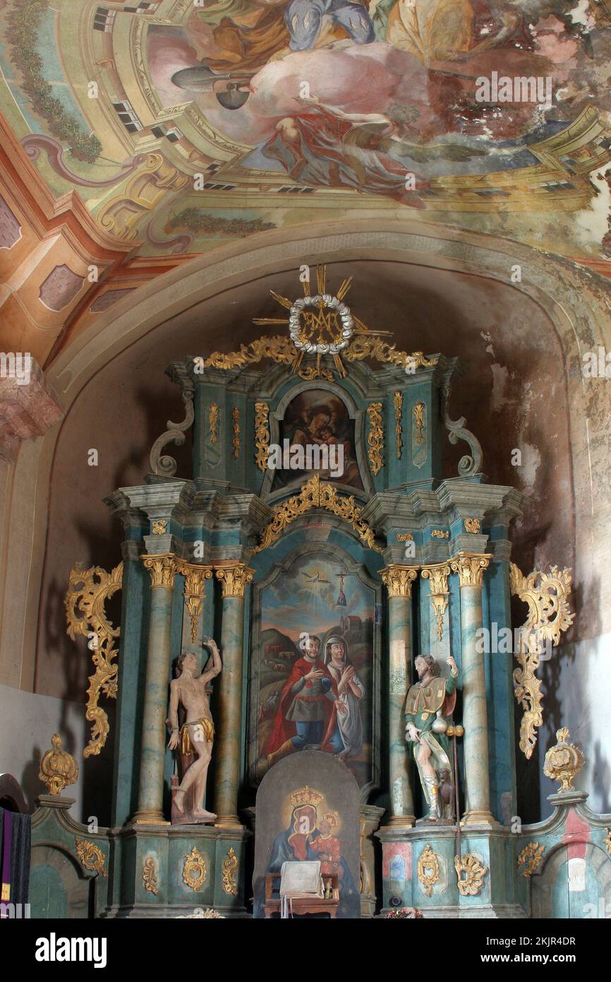 Altar of Saint Isidore the Laborer in the parish church of Saint ...