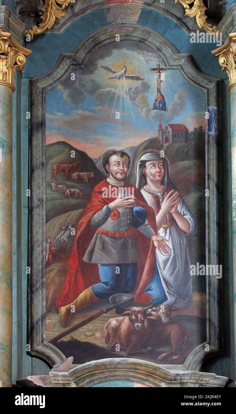 Saint Isidore and Maria Torribia, the altar of Saint Isidore the ...