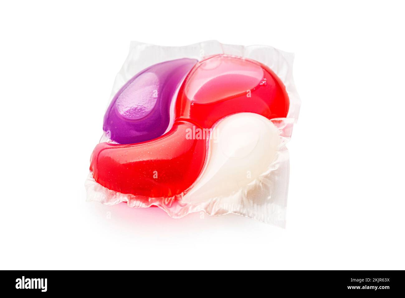 washing gel capsule isolated on white background Stock Photo - Alamy