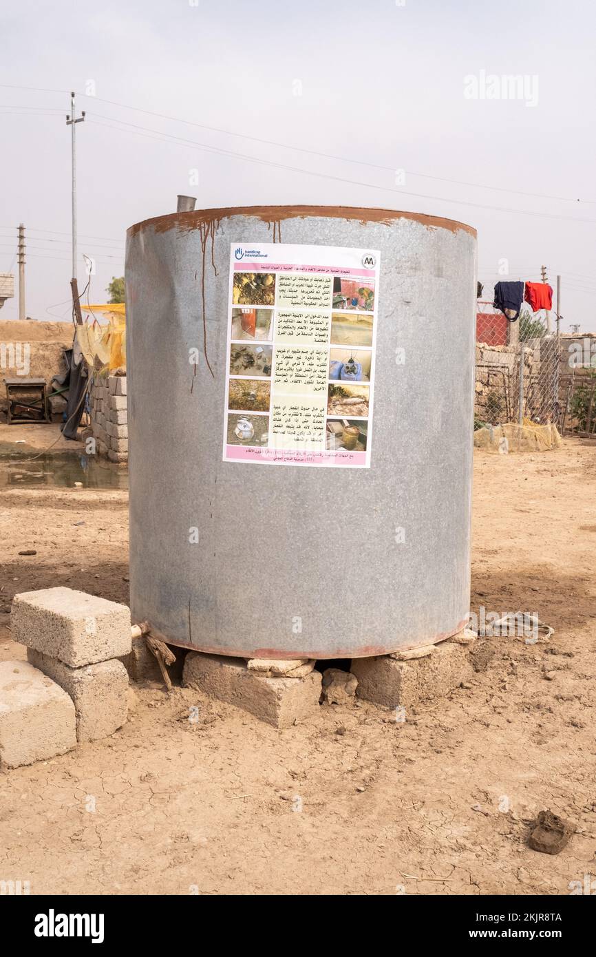 Iraq, Ninawa province, Tall Afar on 2022-10-17. Report on explosive ...