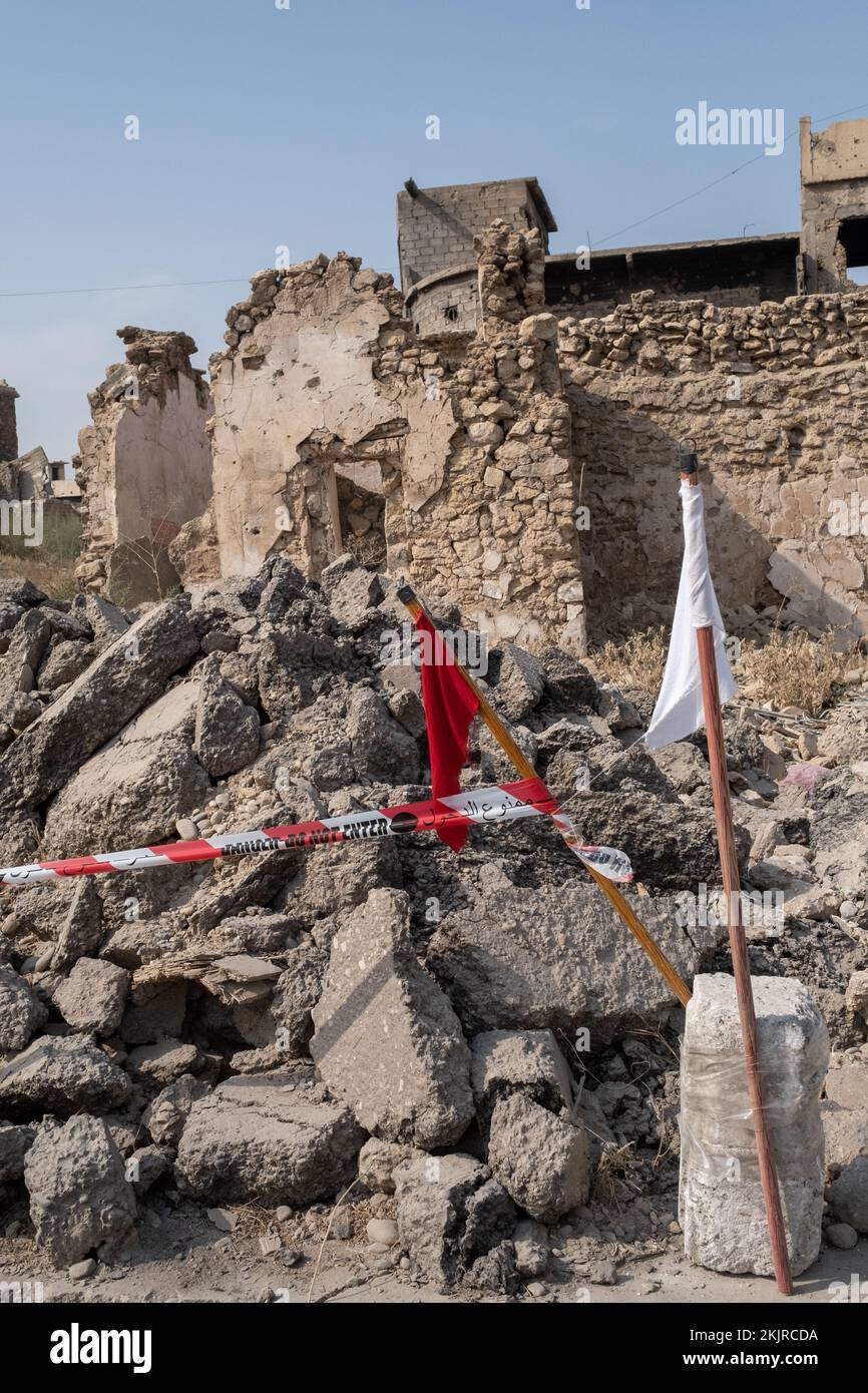 Iraq, Ninawa province, Mosul on 2022-10-18. Report on explosive ...