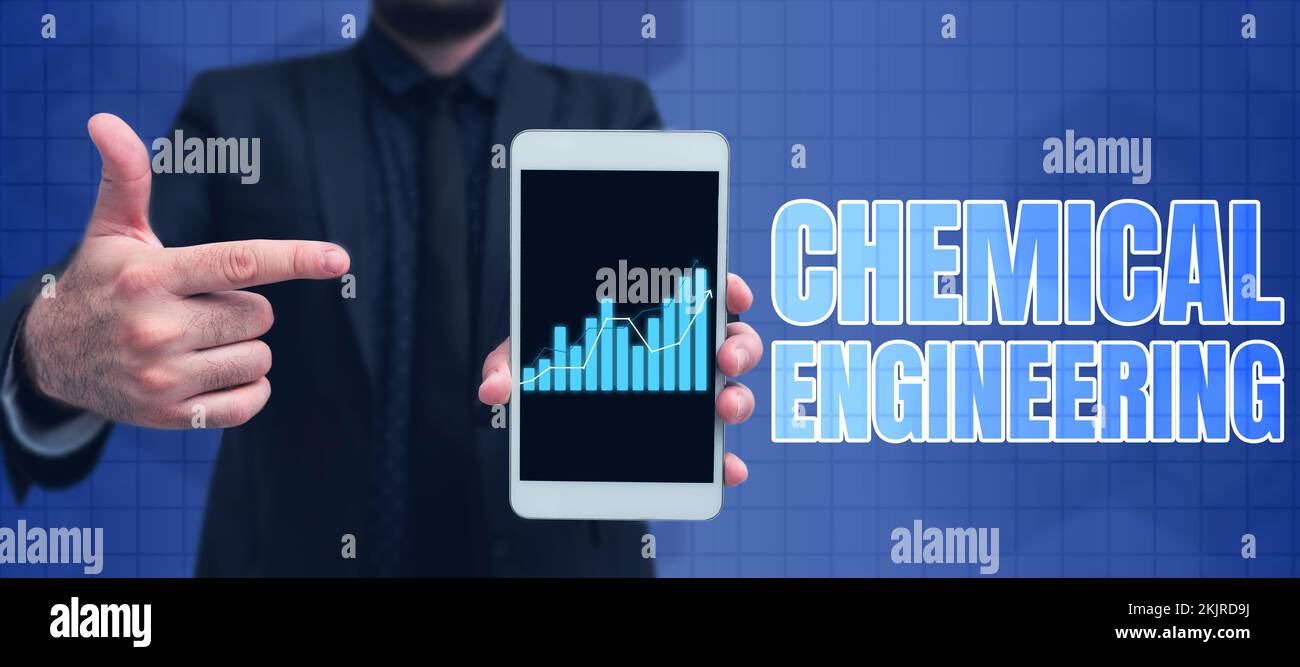 Text showing inspiration Chemical Engineering. Business concept ...