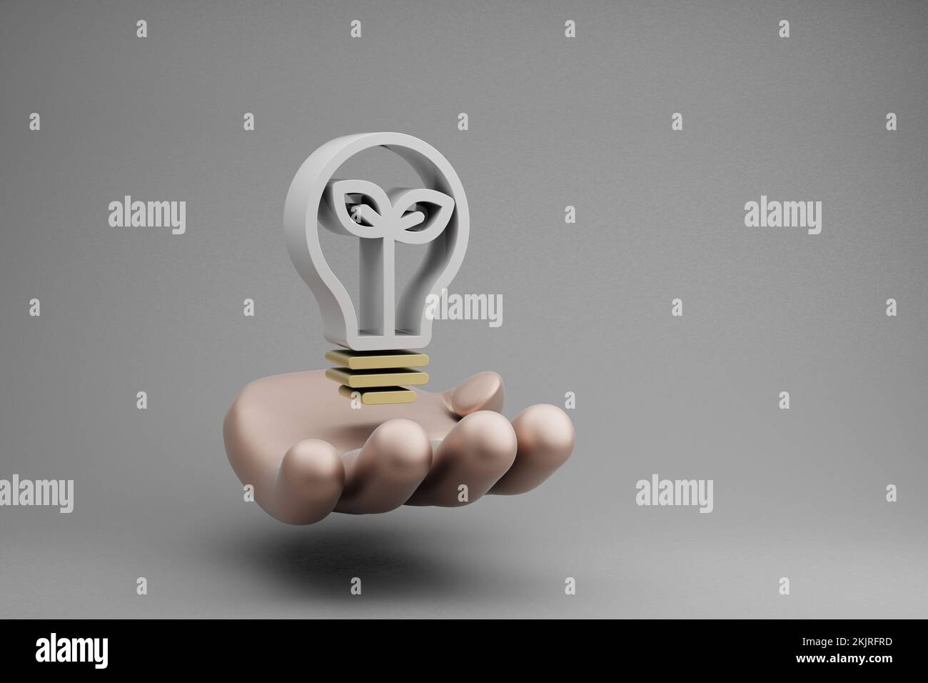 Beautiful abstract illustrations Golden Hand Holding clean energy ...