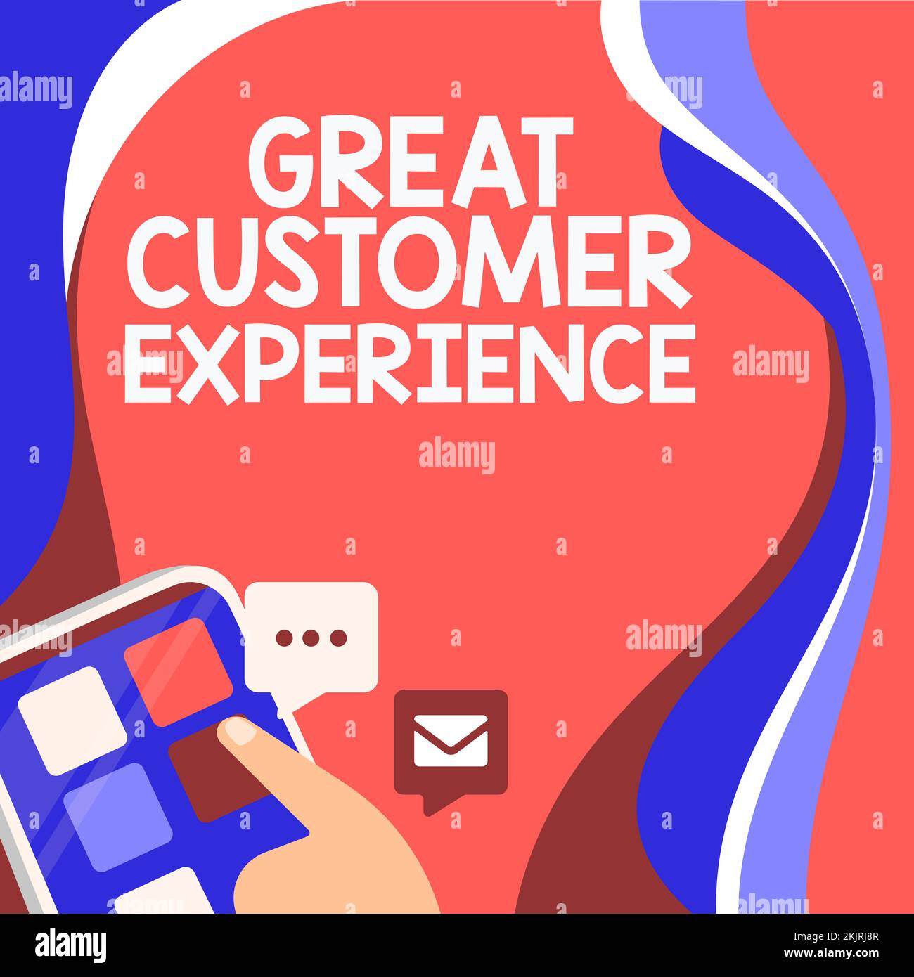 Conceptual caption Great Customer Experience. Conceptual photo ...