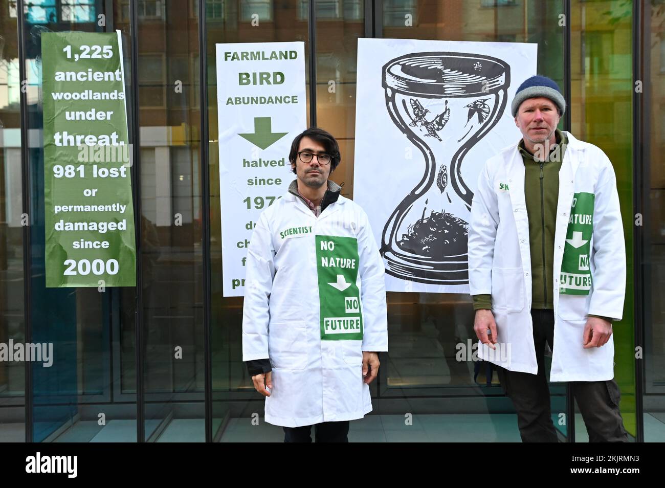 London, UK. 25 November 2022. Scientists for Extinction Rebellion ...